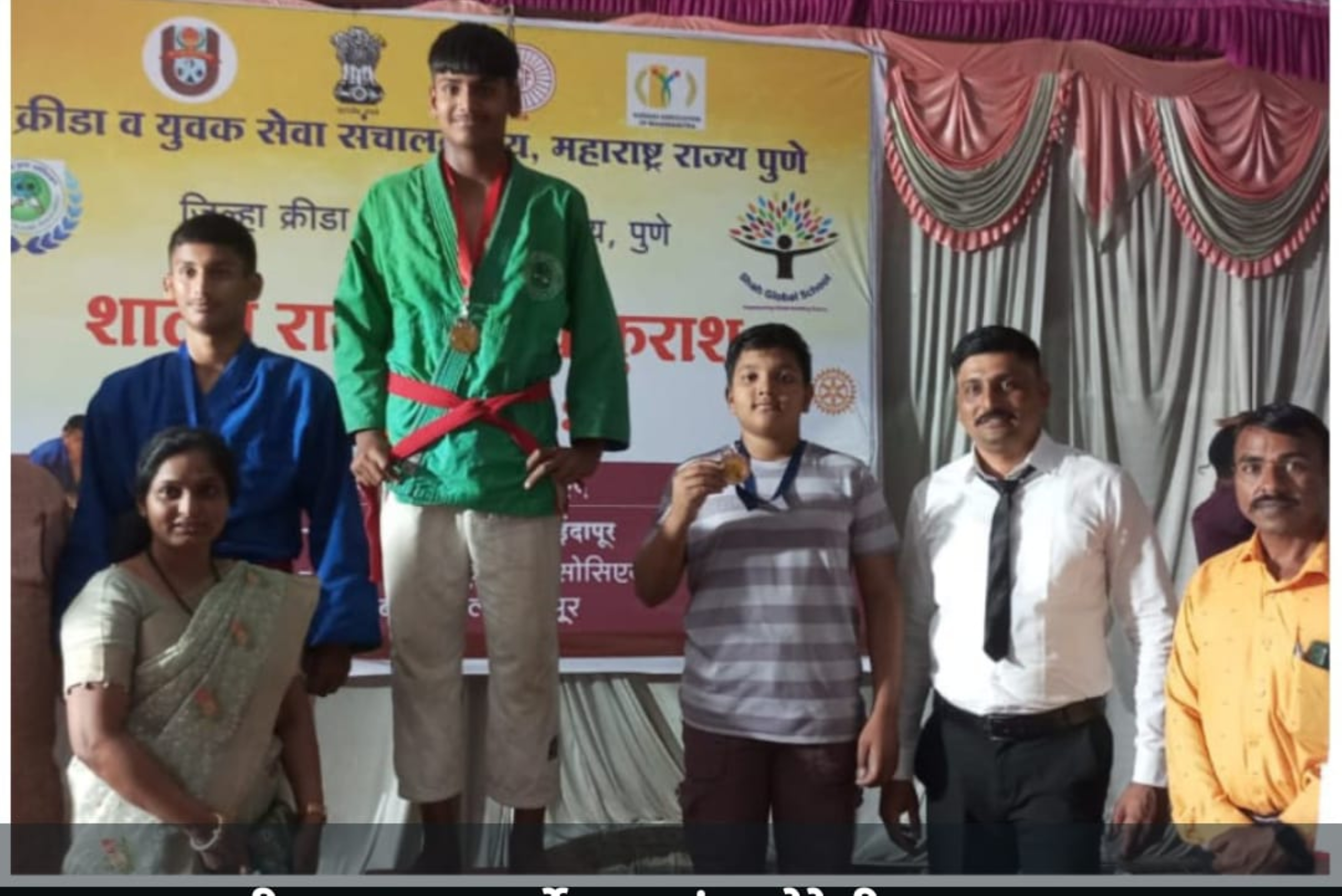 Sangai High School ranks third in state-level Kurash competition, Anand ...