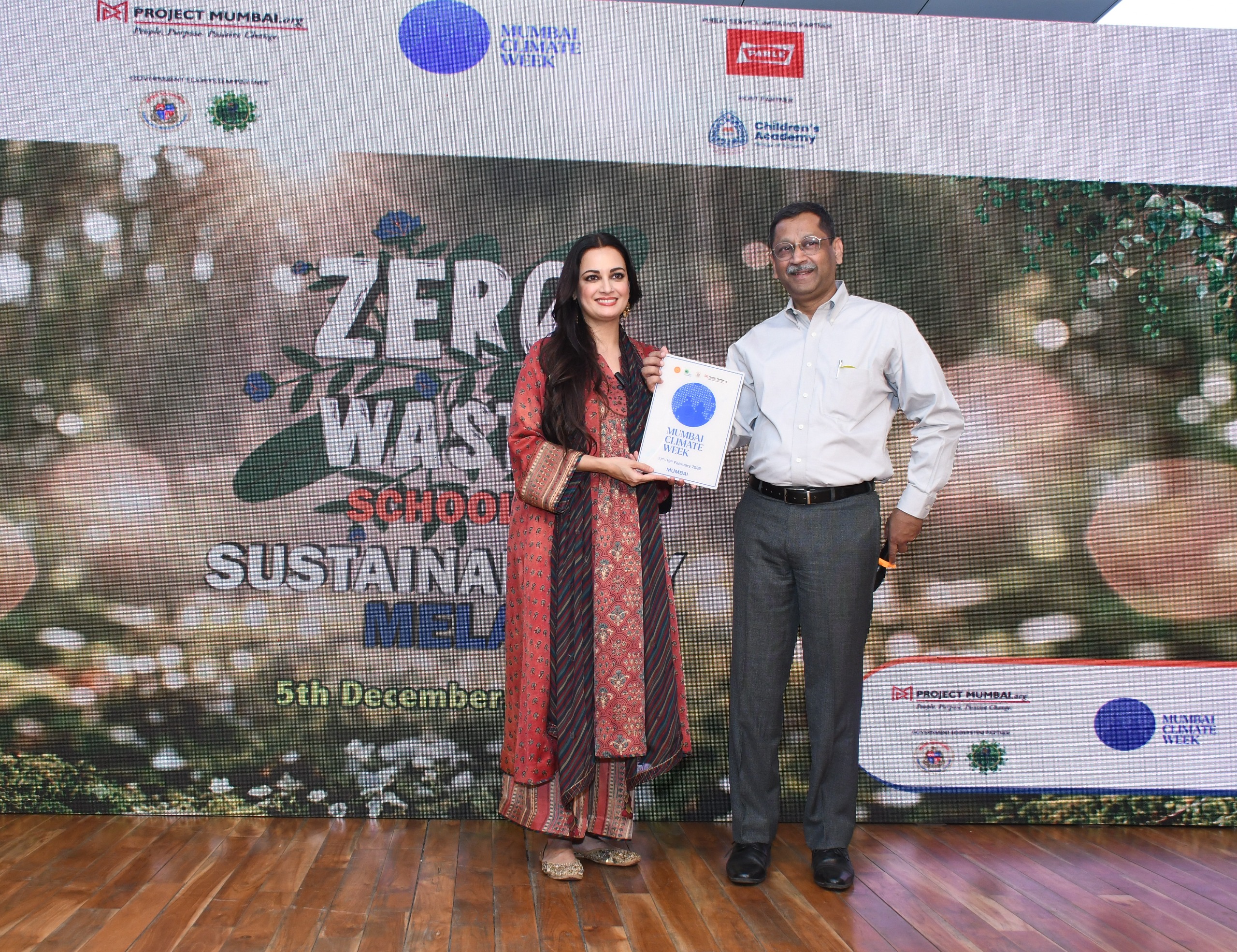 Zero Waste School Project Mumbai Launch; Dia Mirza Students Climate Action