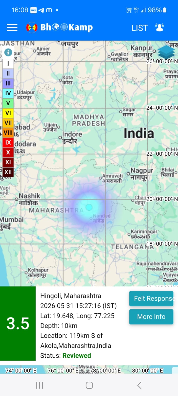 Hingoli Earthquake 3.5 Richter Scale: No Casualties, Fear Grips Locals