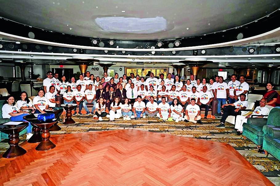 Jalna Lions Club's induction ceremony on Lakshadweep Island was a ...