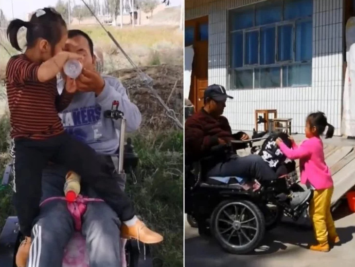 6-Year-Old Girl Takes Care of Disabled Father After Her Mom Abandons Them | માતા છોડીને જતી રહી ...