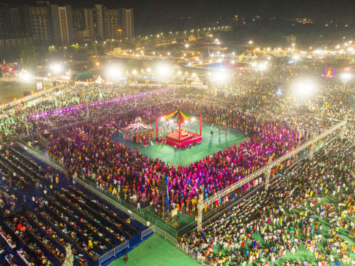 GMDC ground Vibrant navarti celebration | છેલ્લા નોરતે GMDC ગ્રાઉન્ડ પર ...