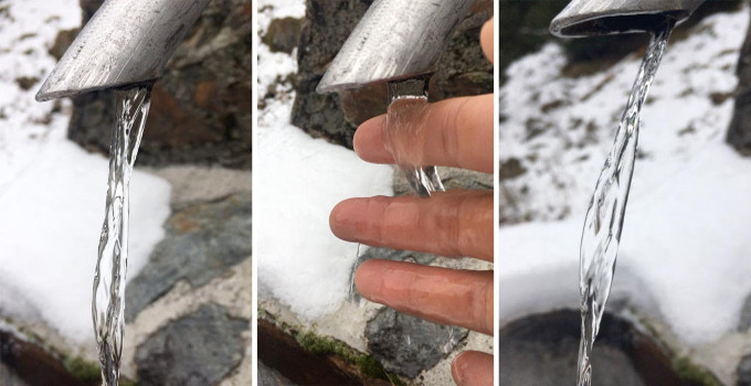 Illusion Sees Flowing Water Appear Completely Frozen