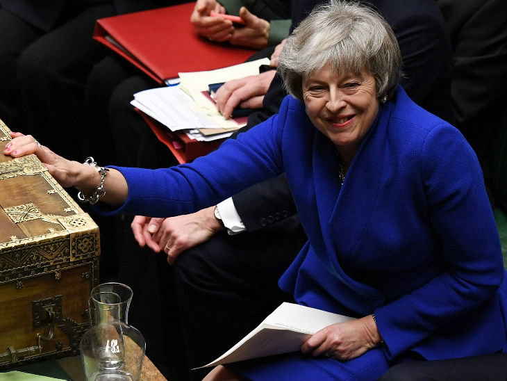british pm theresa may win no confidence motion after failing brexit ...