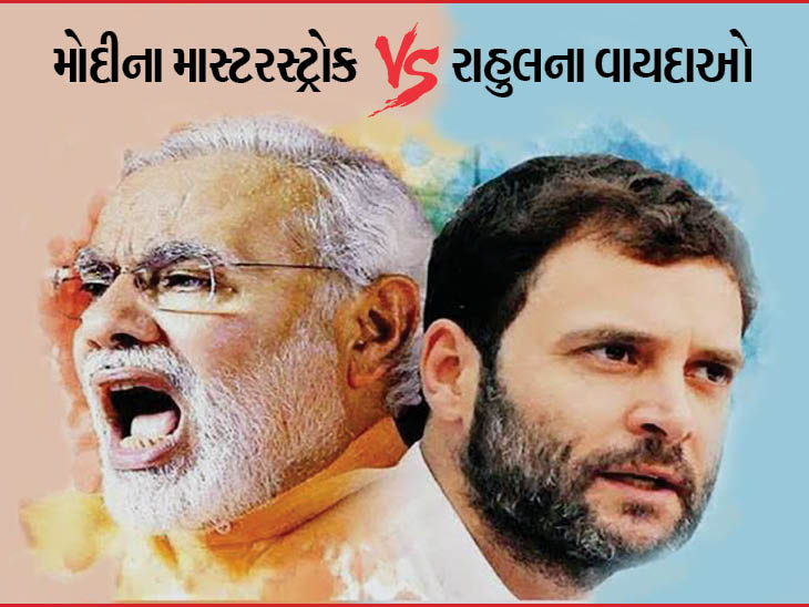 Lok sabha election 2019: Modi's masterstroke VS Rahul Gandhi's promises ...