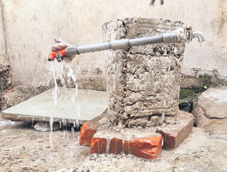 It is believed that water was dispersed by people in a number of areas ...