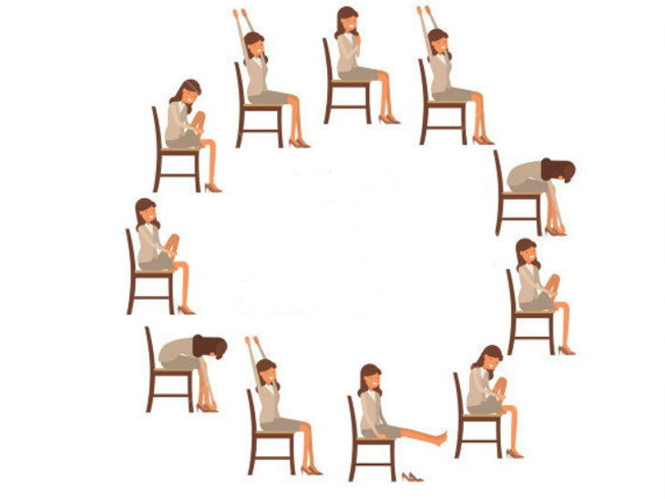 If there is a pain in the waist and legs, sit on the chair and do surya ...