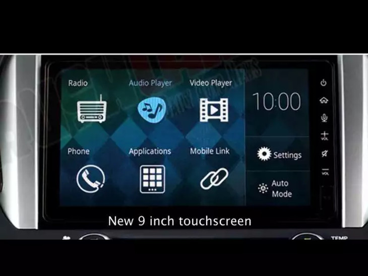 touchscreen updated in Toyota Innova and Fortuner 2019, now comes 9 ...