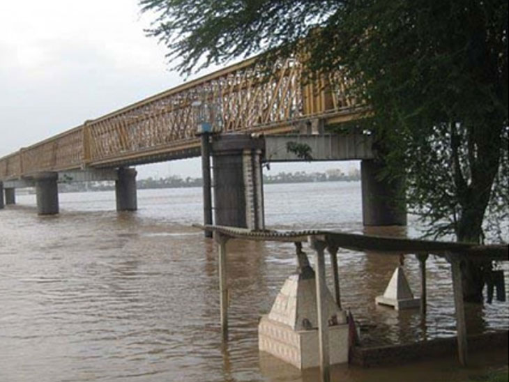 The Narmada River crossed the terrifying surface for the third time in ...