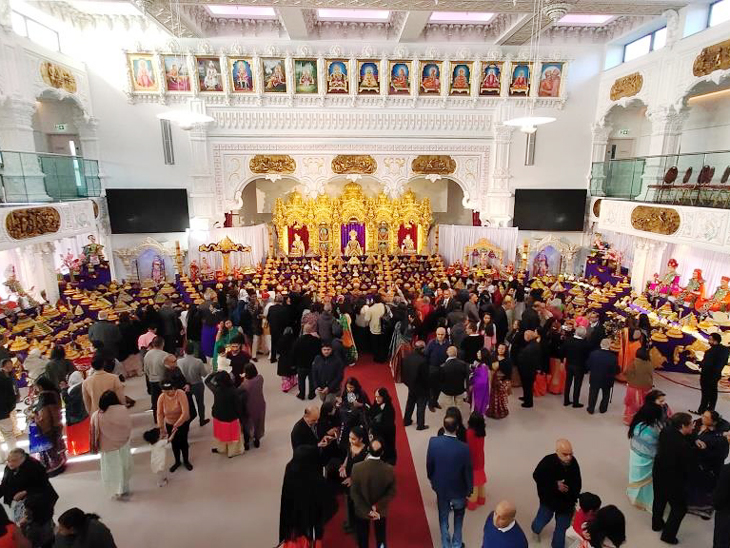 Mandir Annakut Darshan Shree Swaminarayan Mandir - Kingsbury Shree ...