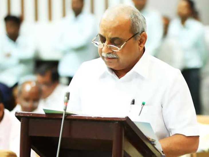 nitin patel will record the highest budget submission after vajubhai vala