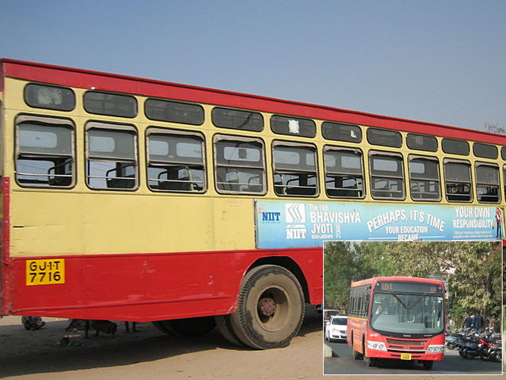 AMTS started with 60 buses 73 years ago now cross More than 800 buses ...