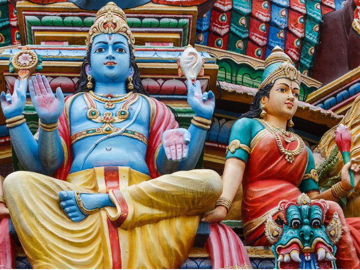 Akhatrij tradition of worshiping Lord Vishnu, anointing Vishnuji and ...