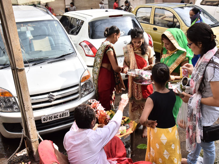 The beginning of the ever-living vow in Jamnagar, the women worshiped ...