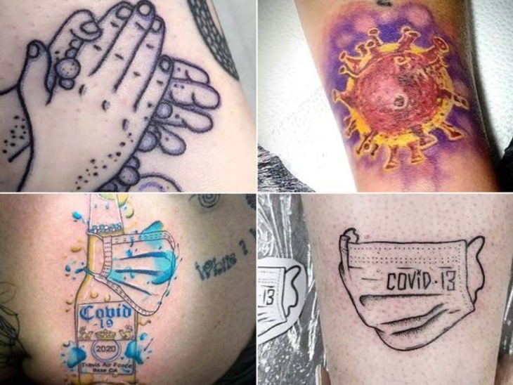 Coronavirus tattoos are becoming more and more popular as a way to ...
