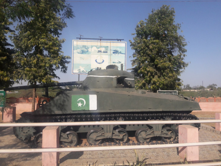 The Pakistani tank that the soldiers left behind is still preserved in ...