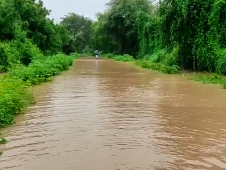 Sampa village near Karjan lost contact due to heavy rains, turned into ...
