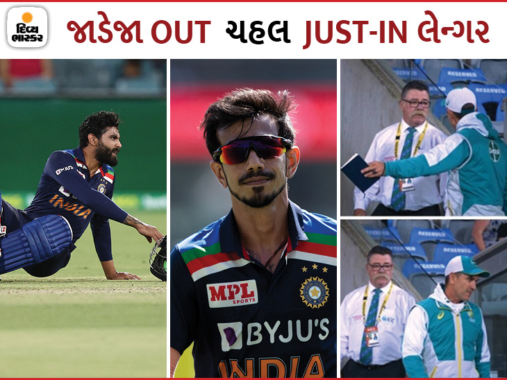 Jaddu was hit on the head by Starc in the 20th over, on the ground as ...