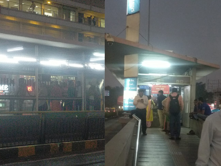 ahmedabad BRTS bus is live Corona bomb for passangers forced to sit in ...