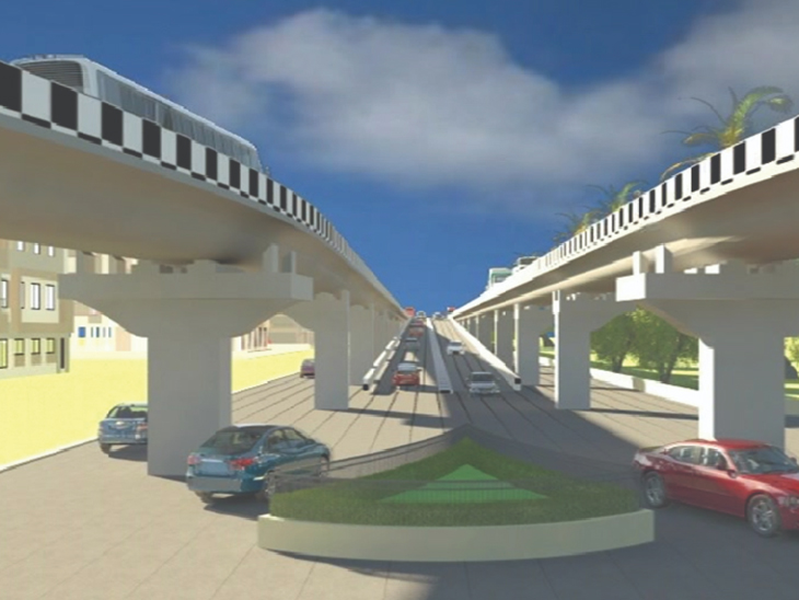 The flyover from Victoria Bridge to the seven-lane GEB office will ...