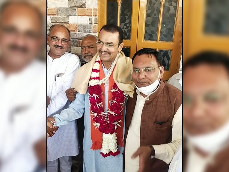 Dinesh Prajapati, a BJP Rajya Sabha candidate who has been serving in ...