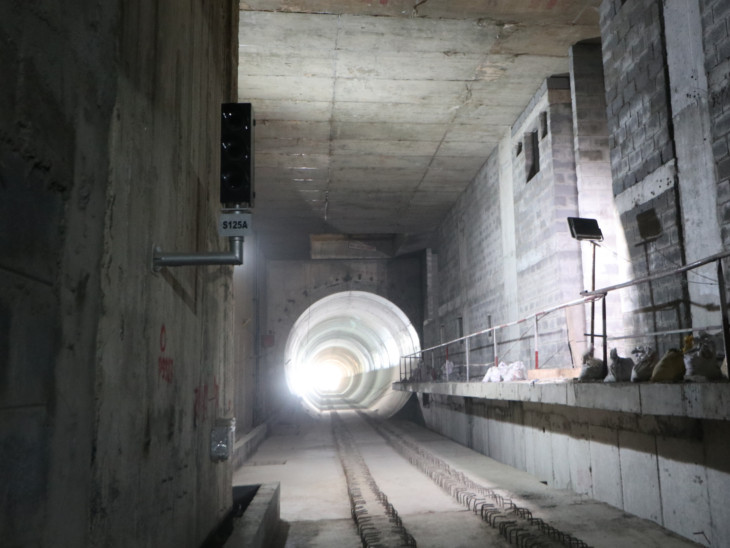 RCC installation in 6.5 km long tunnel from Apparel Park to Shahpur in ...