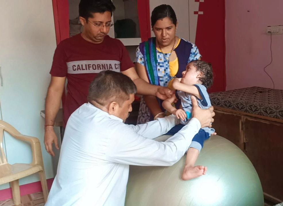 The physiotherapy treatment given by a pair of blind and handicapped ...