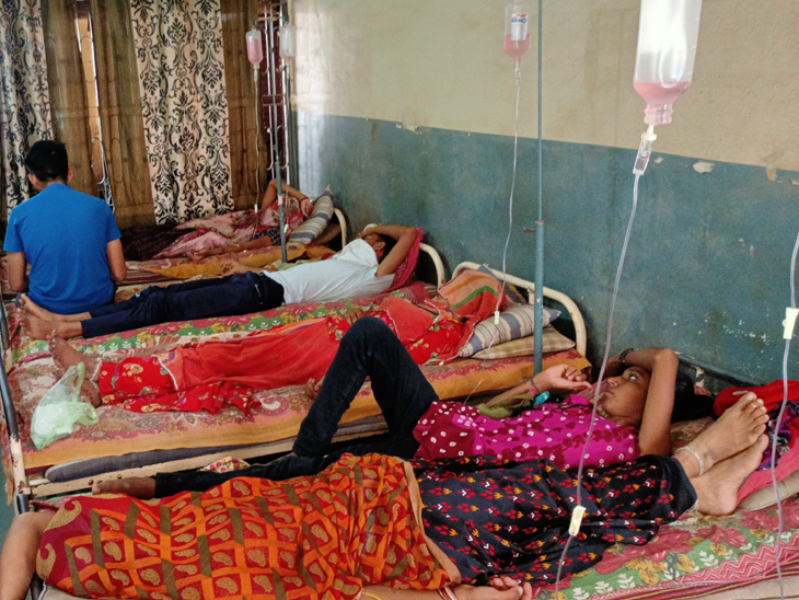 In Dhanera, cases of typhoid and viral disease have been on the rise