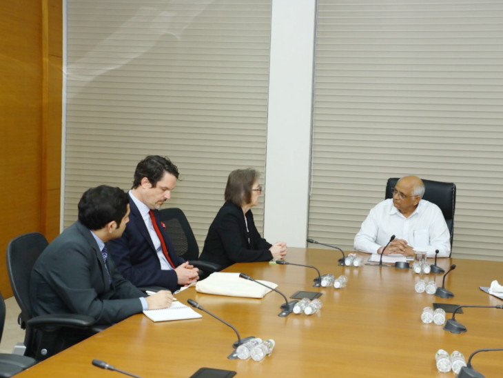 Luxembourg Gand Dutch Ambassador Peggy Frantzen on a visit to Gujarat ...