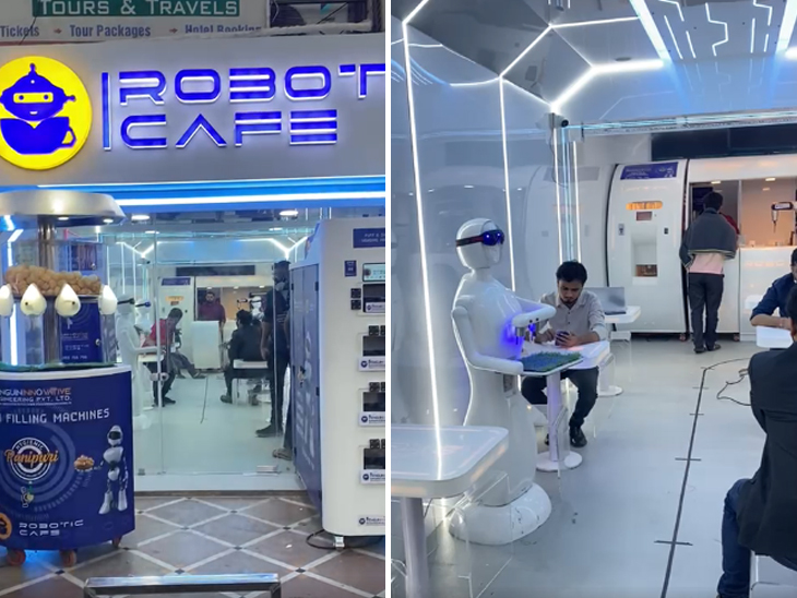 Robot Cafe built by engineer in Ahmedabad | રોબોટ પિરસશે કોફી-નાસ્તો ...