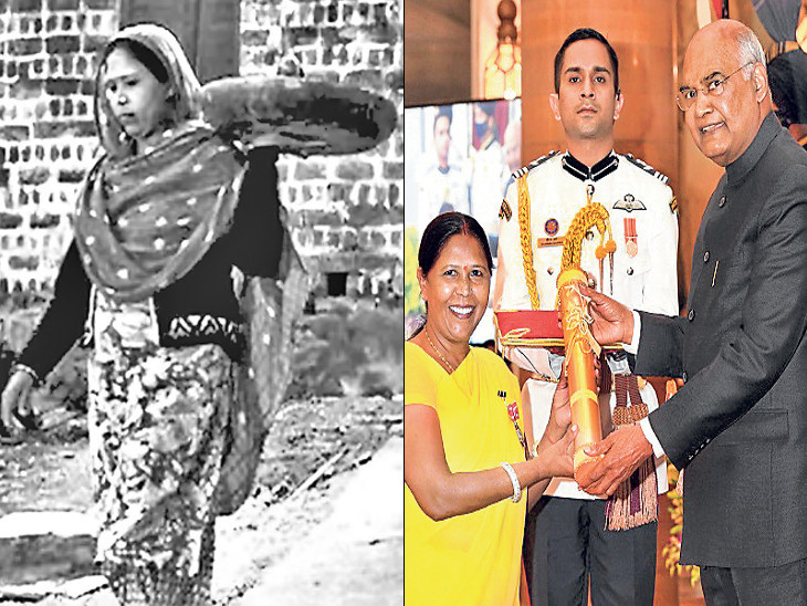 The courage of Usha Chomad, who once picked up dirt, has changed the ...