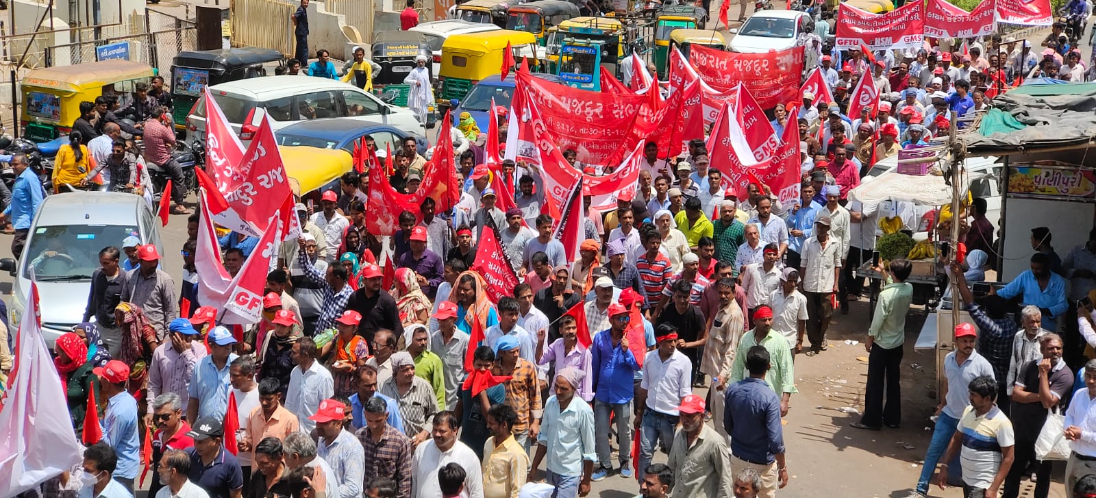 A working class rally was held in Kadi on the occasion of International ...