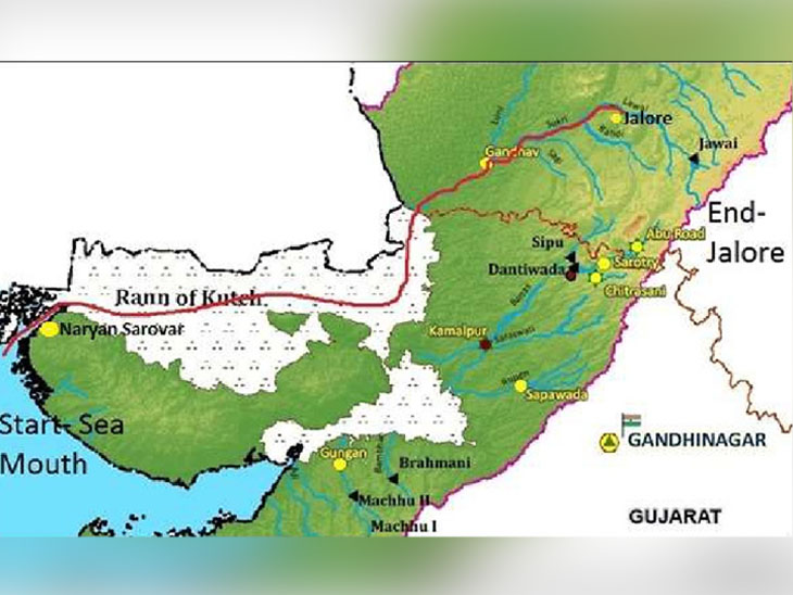 The proposed national waterway project reaching Rajasthan by cutting ...