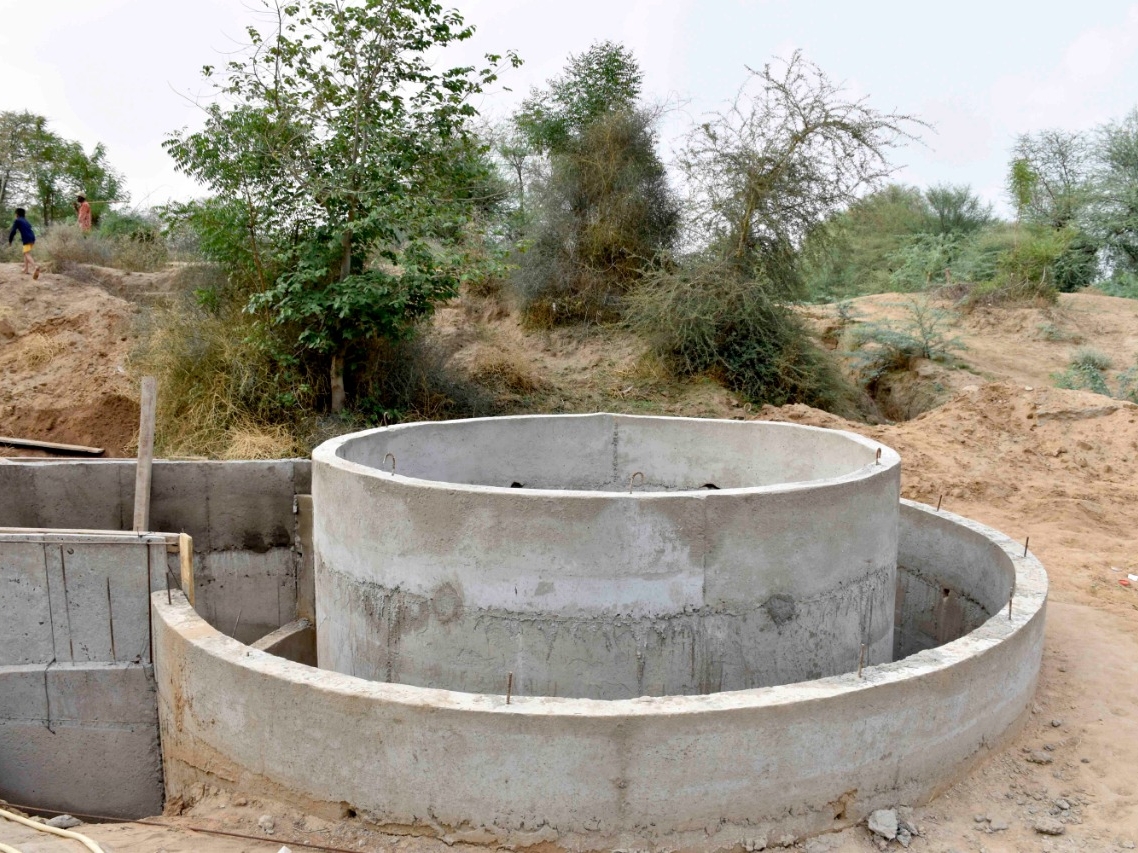 Constructed water storage structure at a cost of Rs. 7.50 lakhs to ...