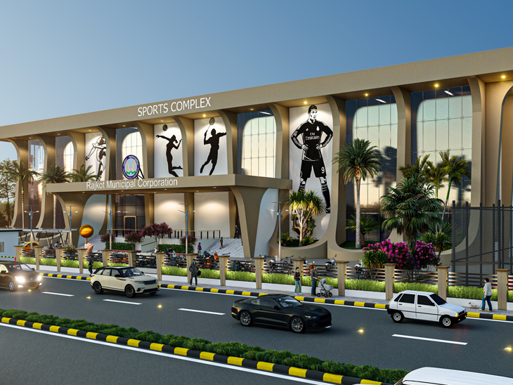 A sports complex will be built in Rajkot at a cost of Rs 19.80 crore ...