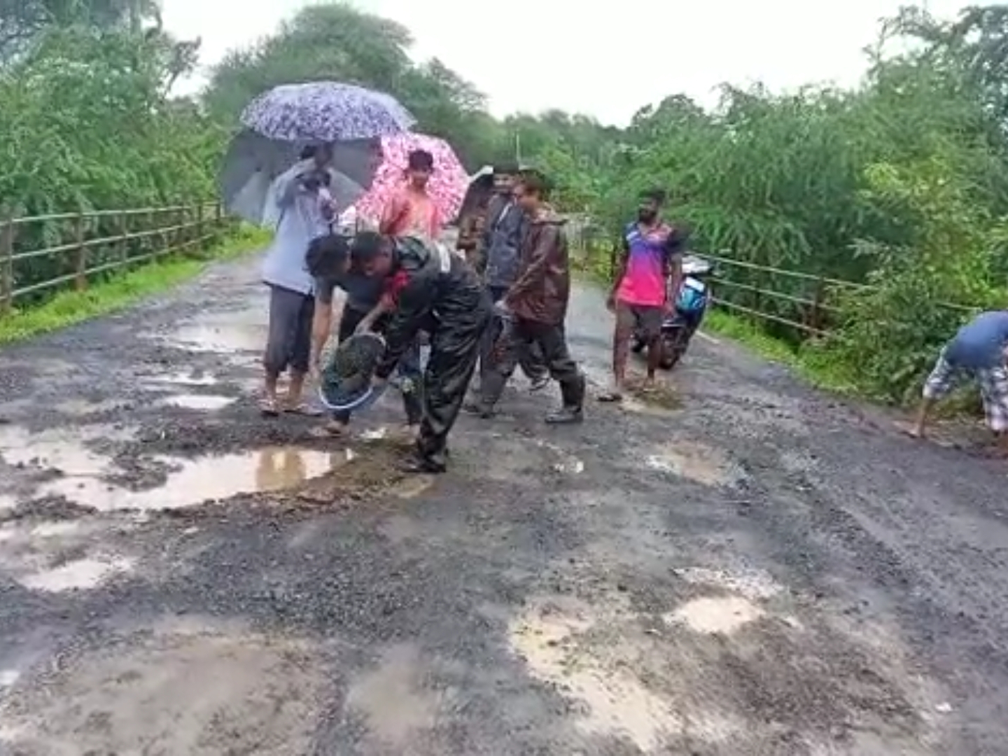 How many days depending on the system; In Kharwan village of Mahu ...