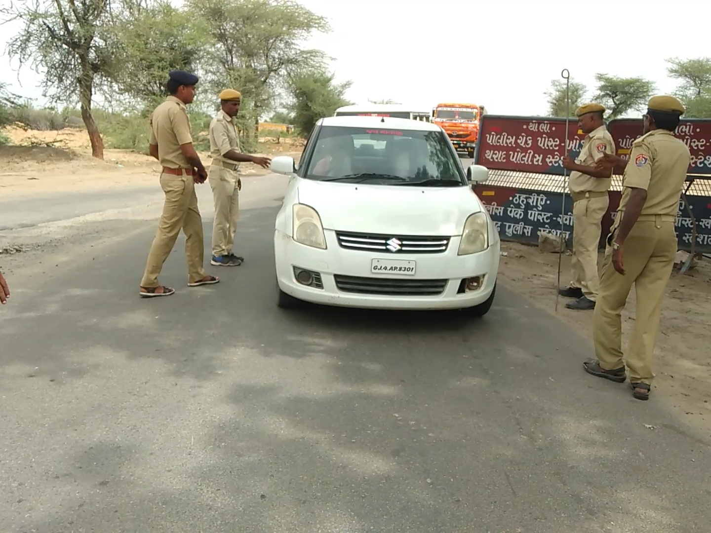 During a vehicle check in Tharad, Isam was caught by Tharad police ...