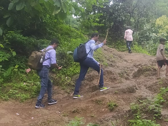 Devhatra on the Narmada a hill station like tourist destination; Clouds ...