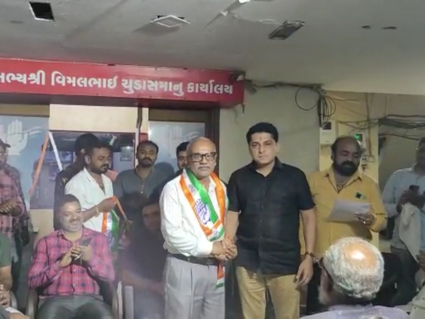 In Somnath, many workers, including AAP office-bearers, held the 'hand ...