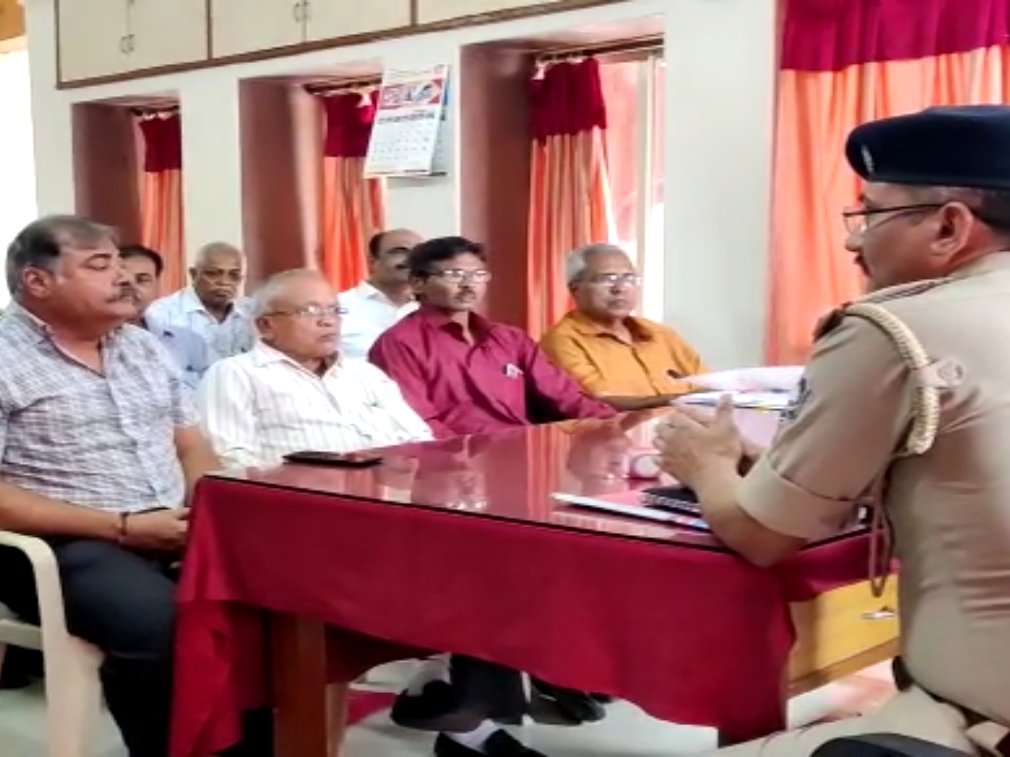 Police officials held a meeting with leaders of all societies to ...