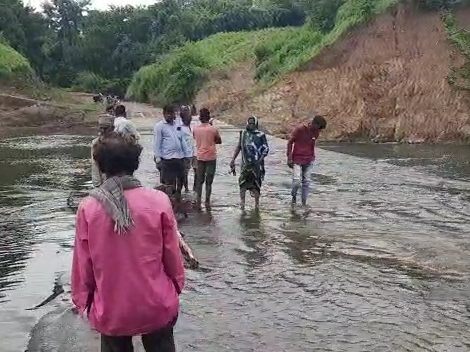 Two oxen, including a farmer, were drawn from the causeway connecting ...