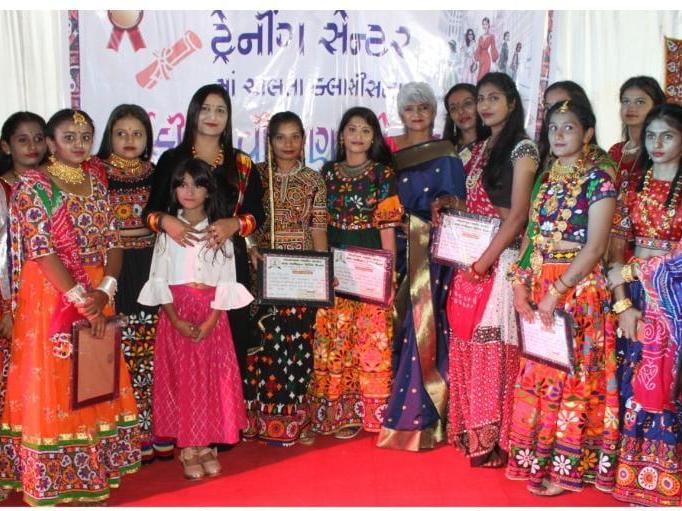 Antarjal Ahir Samaj ran a training center for girls; 70 to 80 girls ...