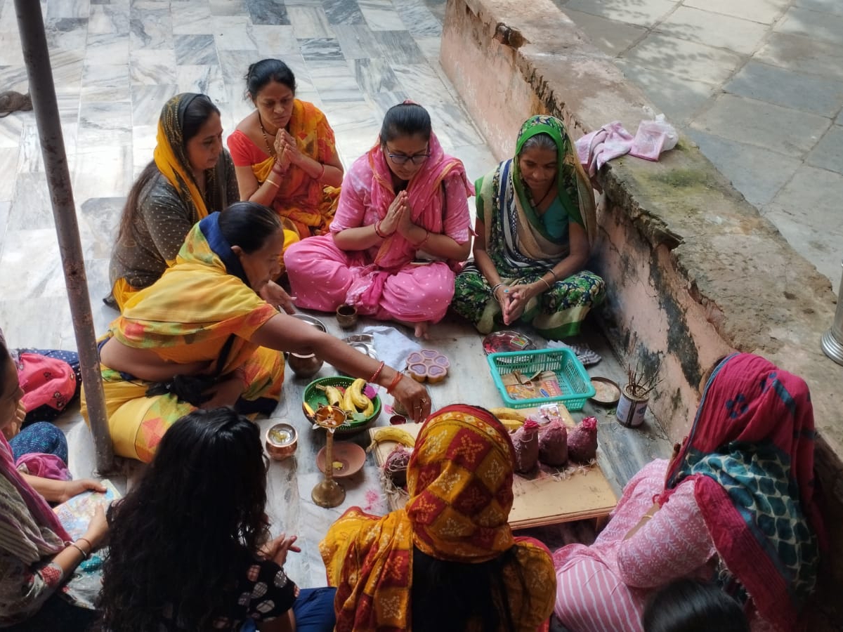 In Patan, women made replicas of sages out of clay and worshiped them ...