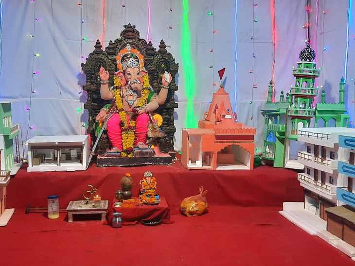 The theme of Ma Amba's temple and mosque became a symbol of communal ...