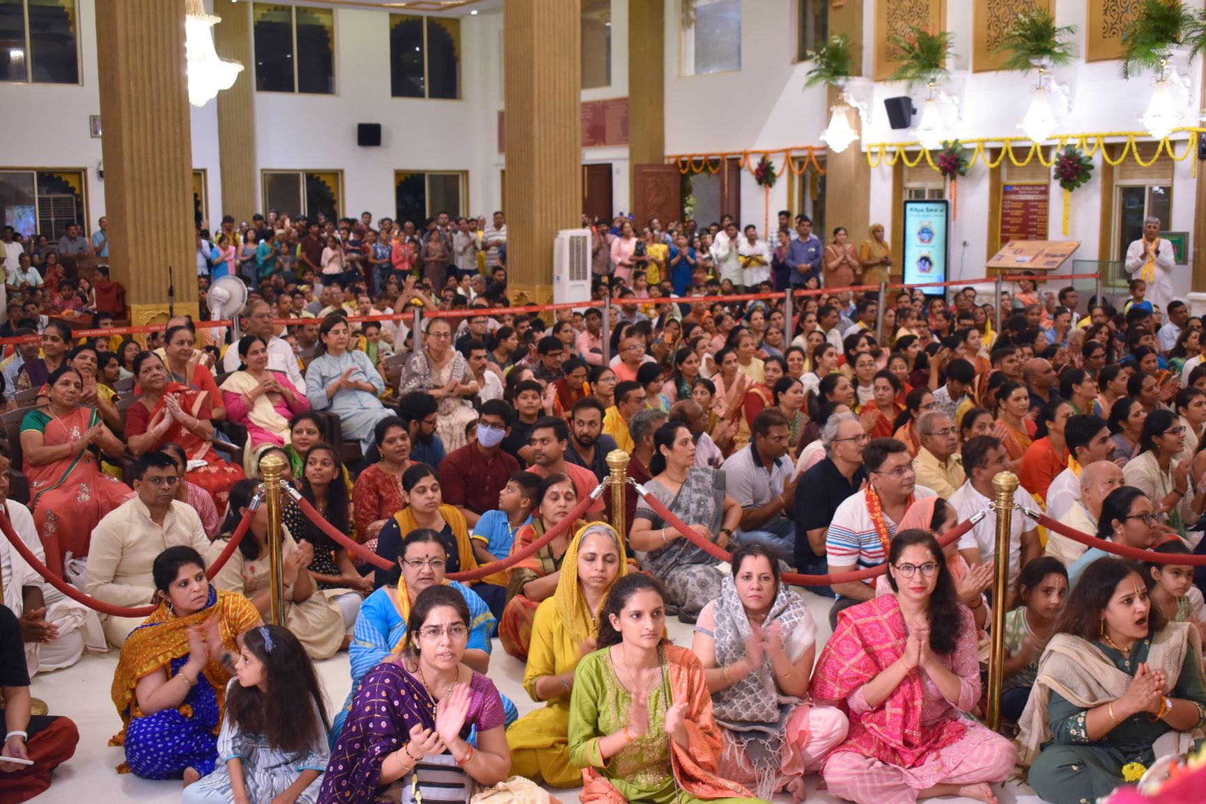 Radhashtmi celebrated at Hare Krishna temple in Bhadaj of Ahmedabad ...