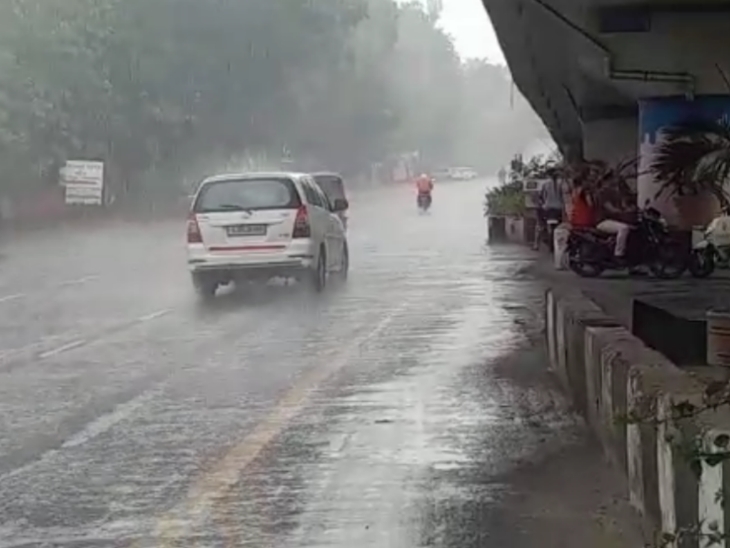 In Surat, the weather cooled amid heavy rains, with half an inch of ...