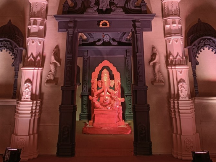 View of Puranic temple at home, installation of replica of Pune's ...