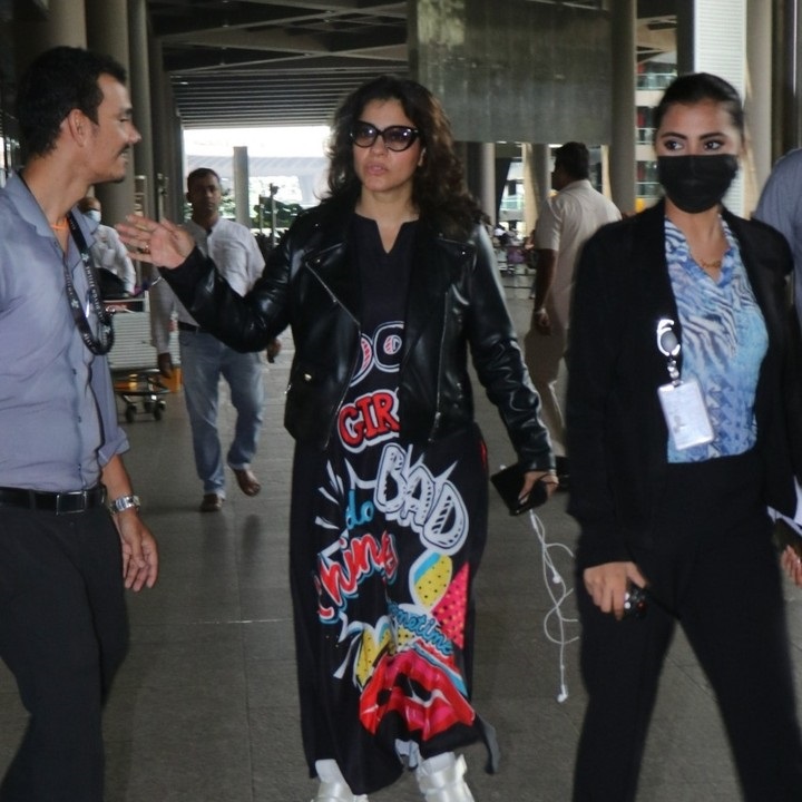 Bollywood actress Kajol suddenly started running at the airport | વાઇરલ ...