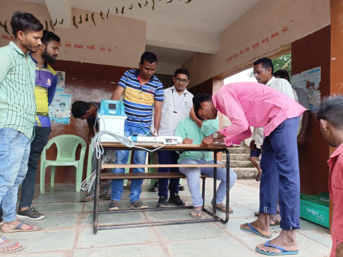 122 booths again demonstrated EVM and VV PAD in the hinterland villages ...