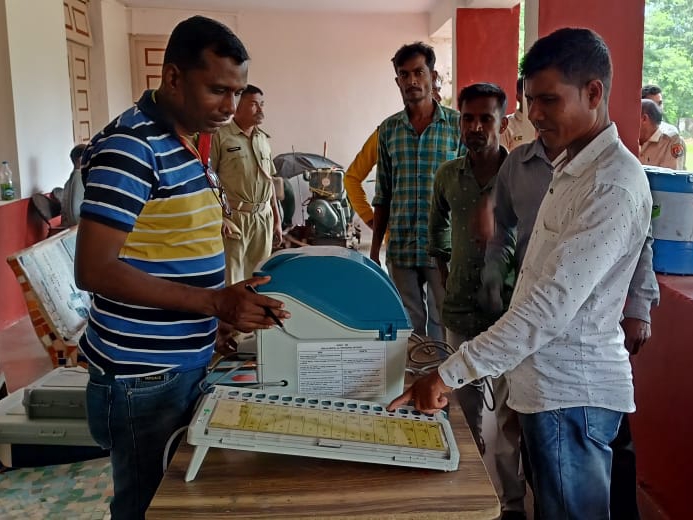 122 booths again demonstrated EVM and VV PAD in the hinterland villages ...